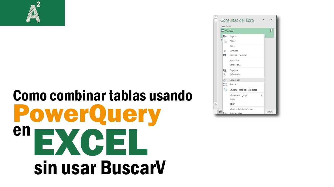 Como Combinar Tablas Con Powerquery Youtube