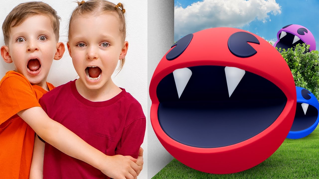 Pacman in real life | game challenge - YouTube