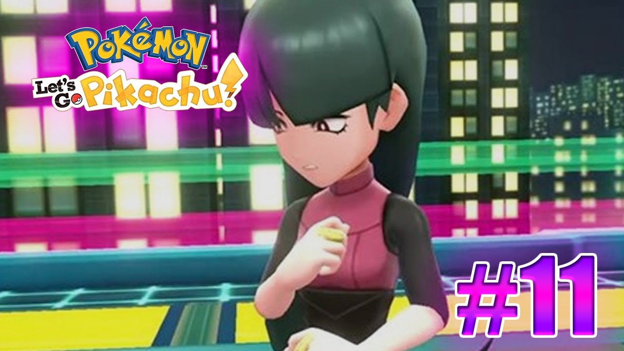 Gym Leader Sabrina | Pokemon: Let's Go, Pikachu! | Gameplay Part #11 ...