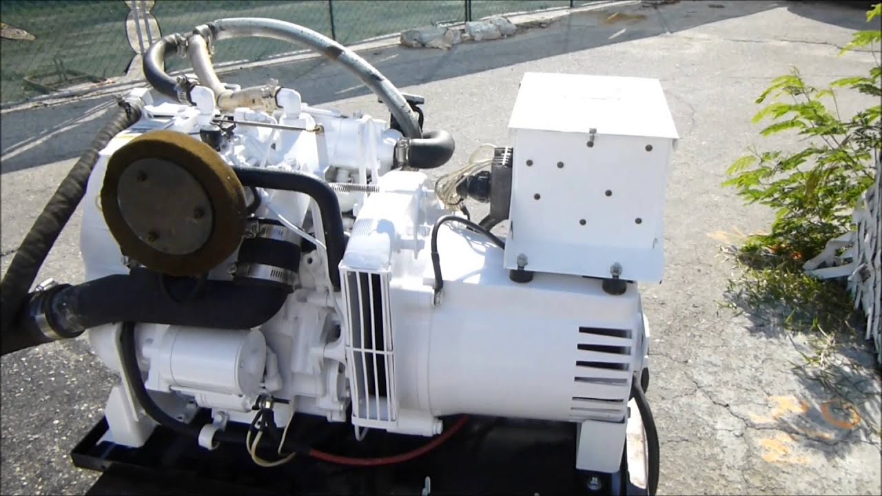 KOHLER GAS MARINE GENERATOR MODEL 4 ESZ - YouTube