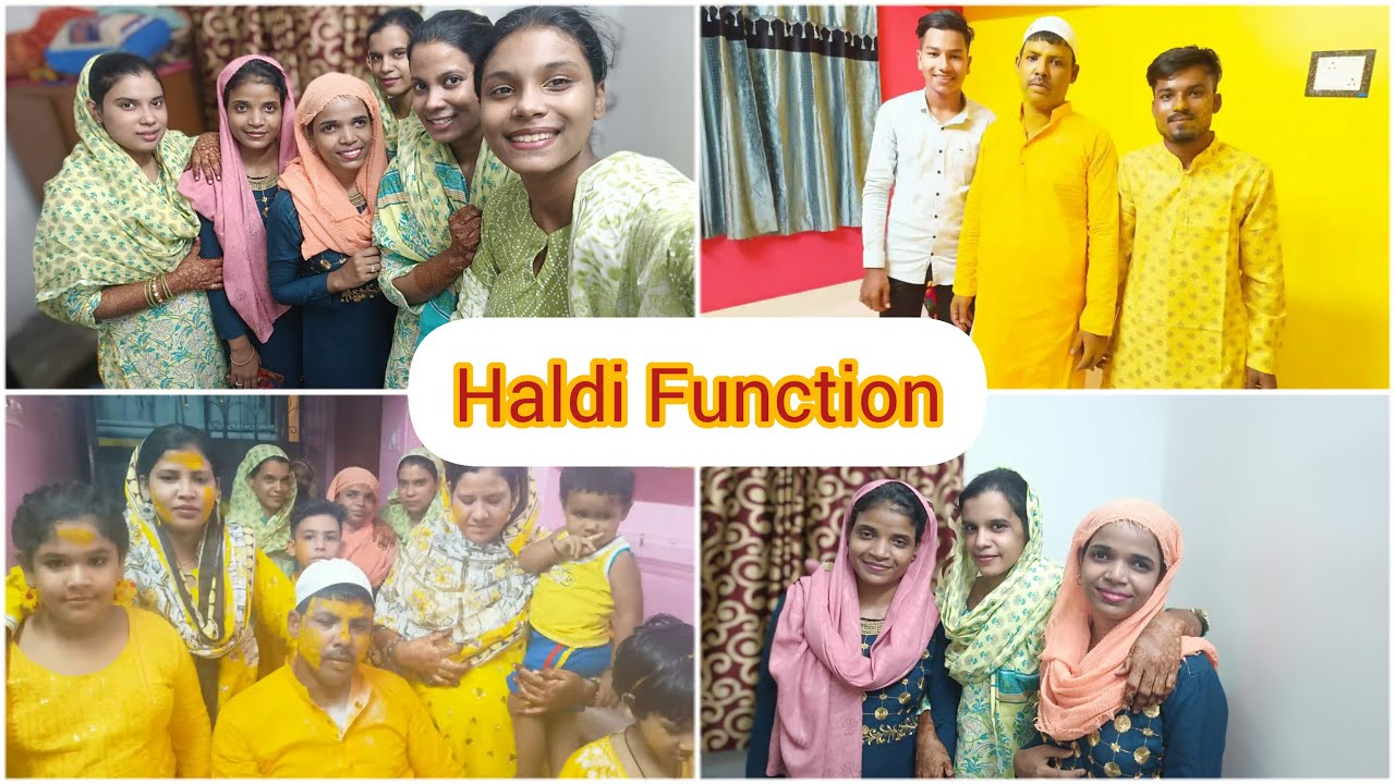 Haldi function | Shadi vlog - YouTube