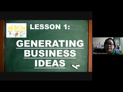 LESSON 1 GENERATING BUSINESS IDEAS - YouTube