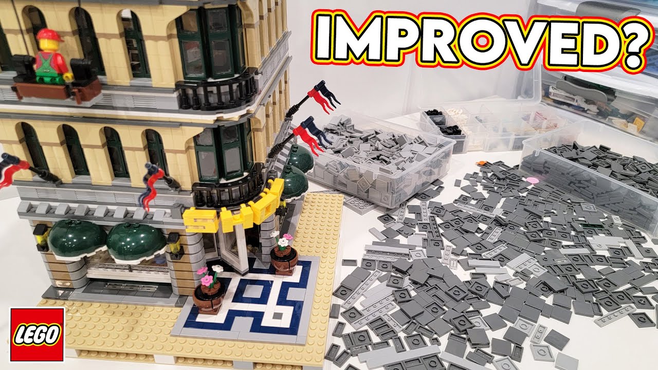 I Improved all my LEGO Modular Buildings! - YouTube