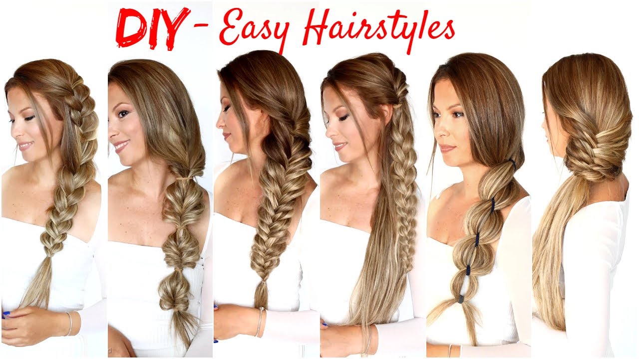 😍 EASY DIY Elegant Hairstyles that everyone can create 😍 Hairstyle ...