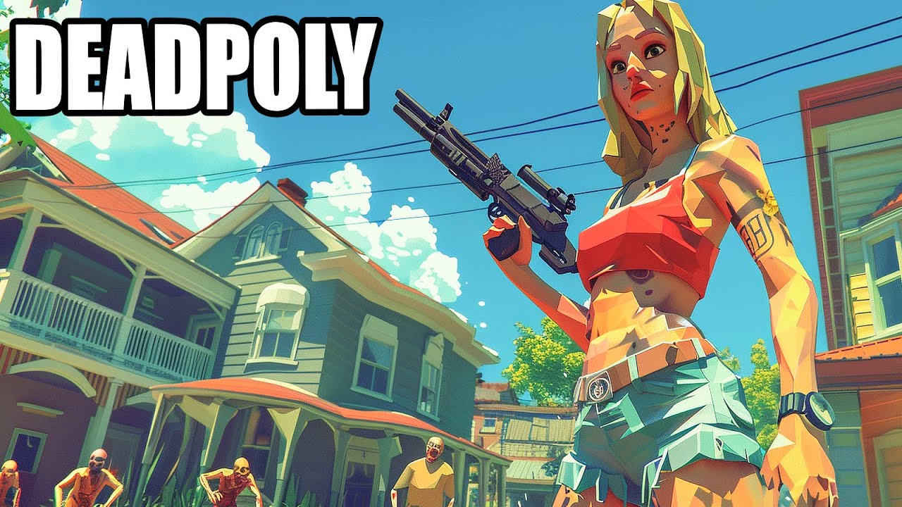 The BEST Low Poly Zombie Survival?? DeadPoly! - YouTube