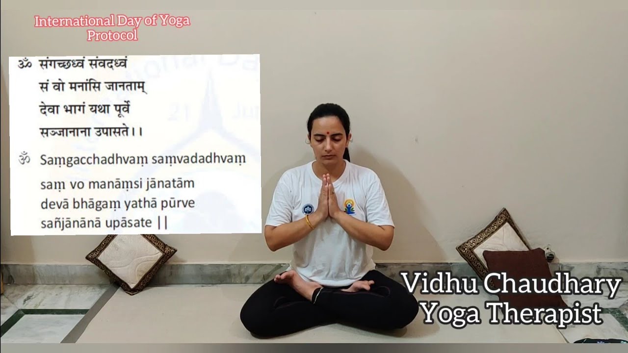 International Day of Yoga Practice | IDY common yoga Protocol - YouTube