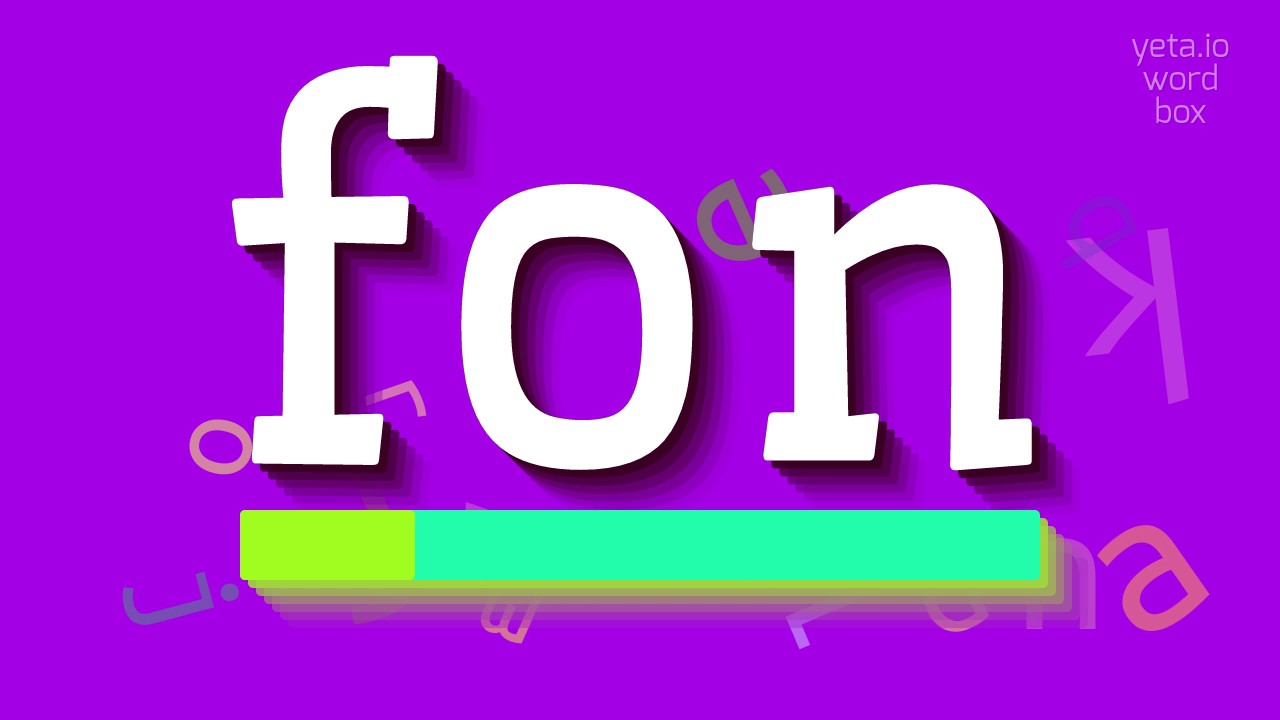 FON - HOW TO PRONOUNCE FON? #fon - YouTube