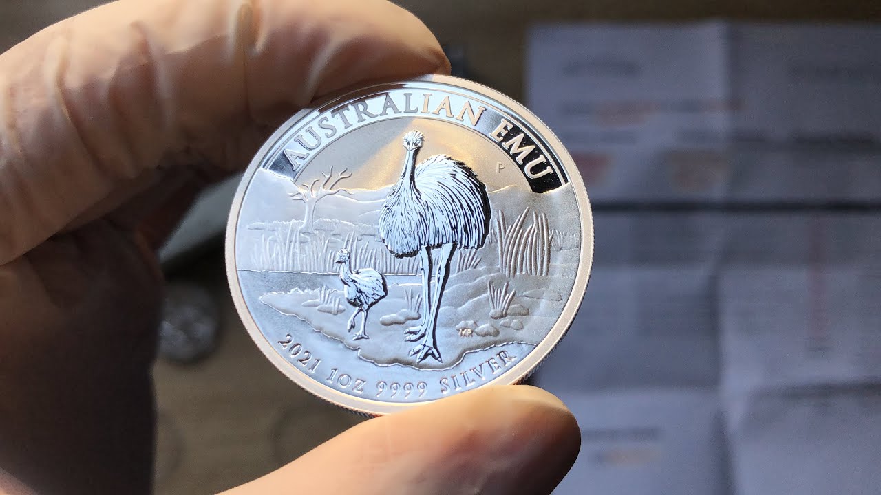 2021 Perth Mint Australian EMU 1oz Silver BU Coin - YouTube
