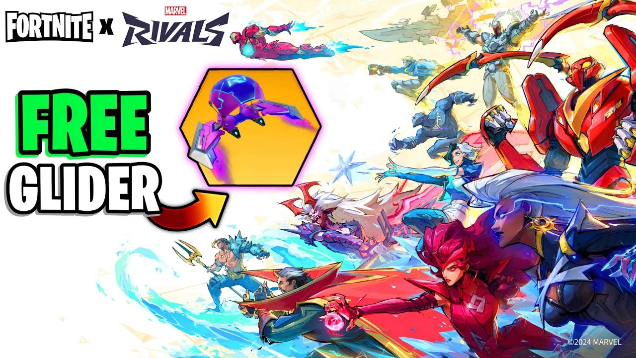 New FREE Fortnite x Marvel Rivals GLIDER, Here's How To Get It ...
