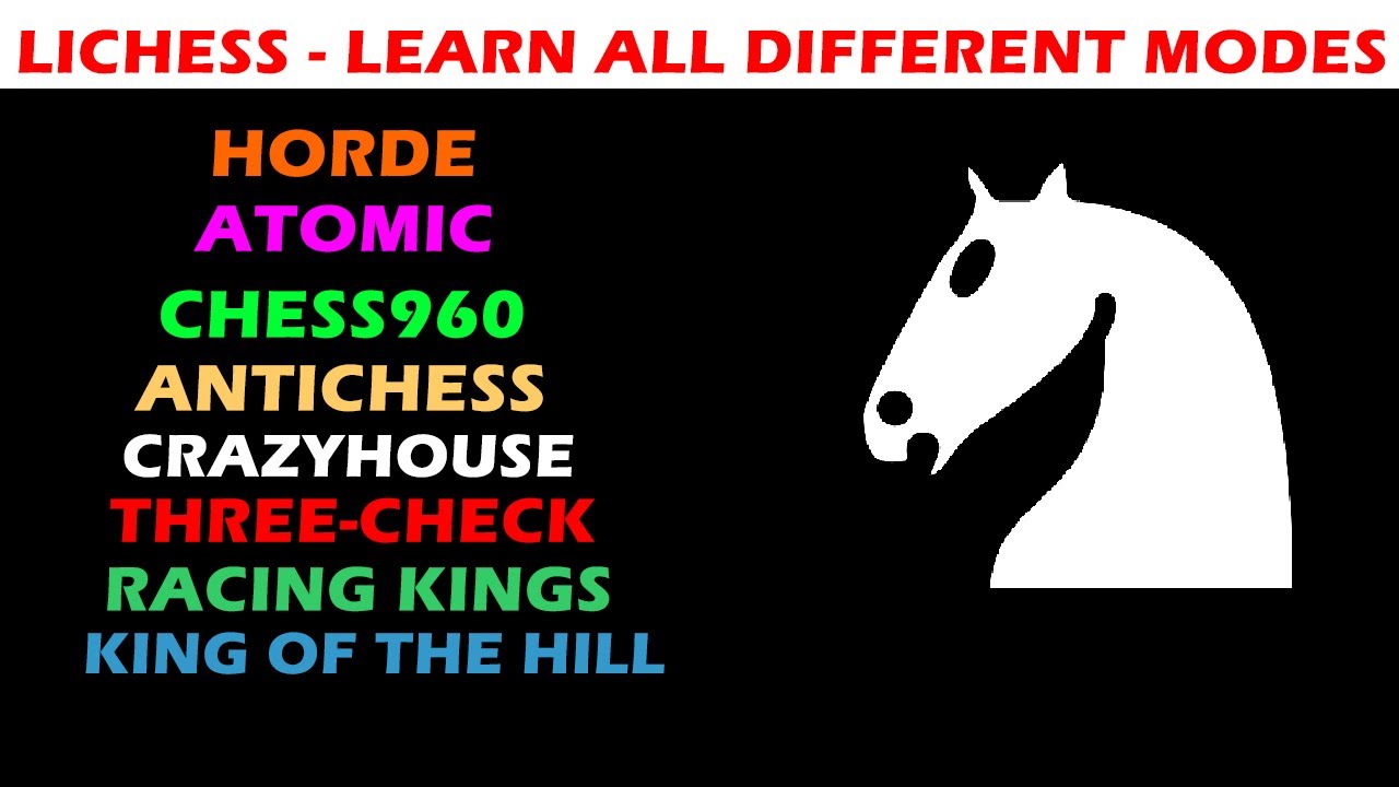 Lichess - All Different Modes | How to Play | Rules - YouTube