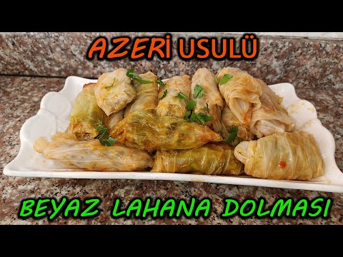 Azerbaycan Kelem Dolması | Azerbaijan Kelm Stuffed (Beyaz Lahana Dolma Tarifi)
