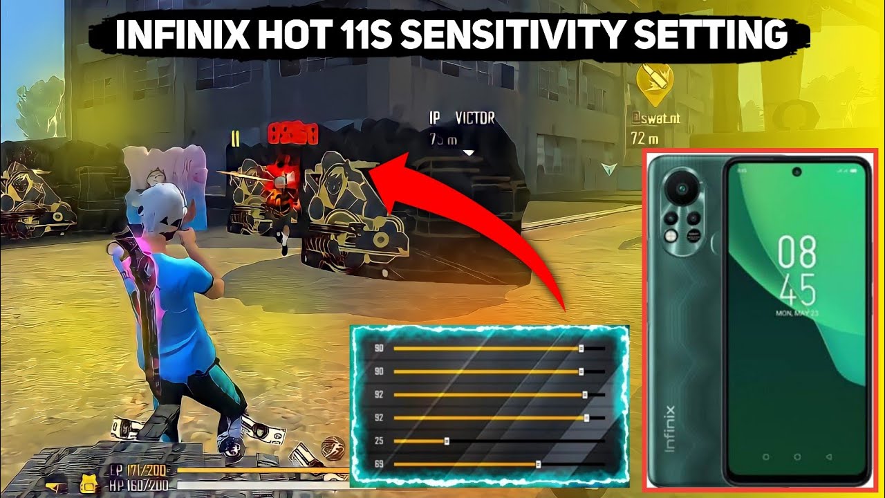 Infinix Hot 11s Free Fire Sensitivity Setting - YouTube