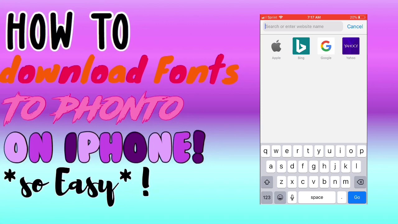 How to share fonts to phonto on IPHONE! - YouTube