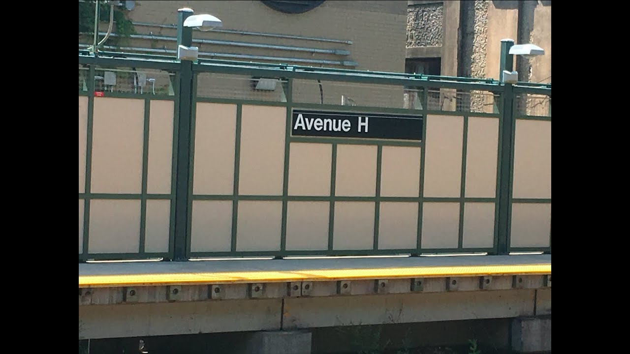 MTA BMT Brighton Line: Exclusive Action At The Avenue H Station: (2019 ...