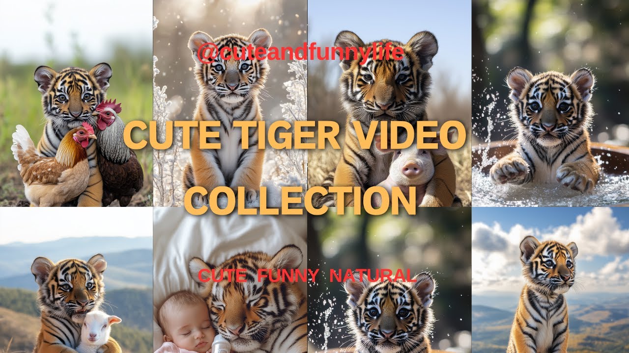 Super cute little tiger video compilation.#cutebabytigers #tiger #cuteanimals #babytiger # ...