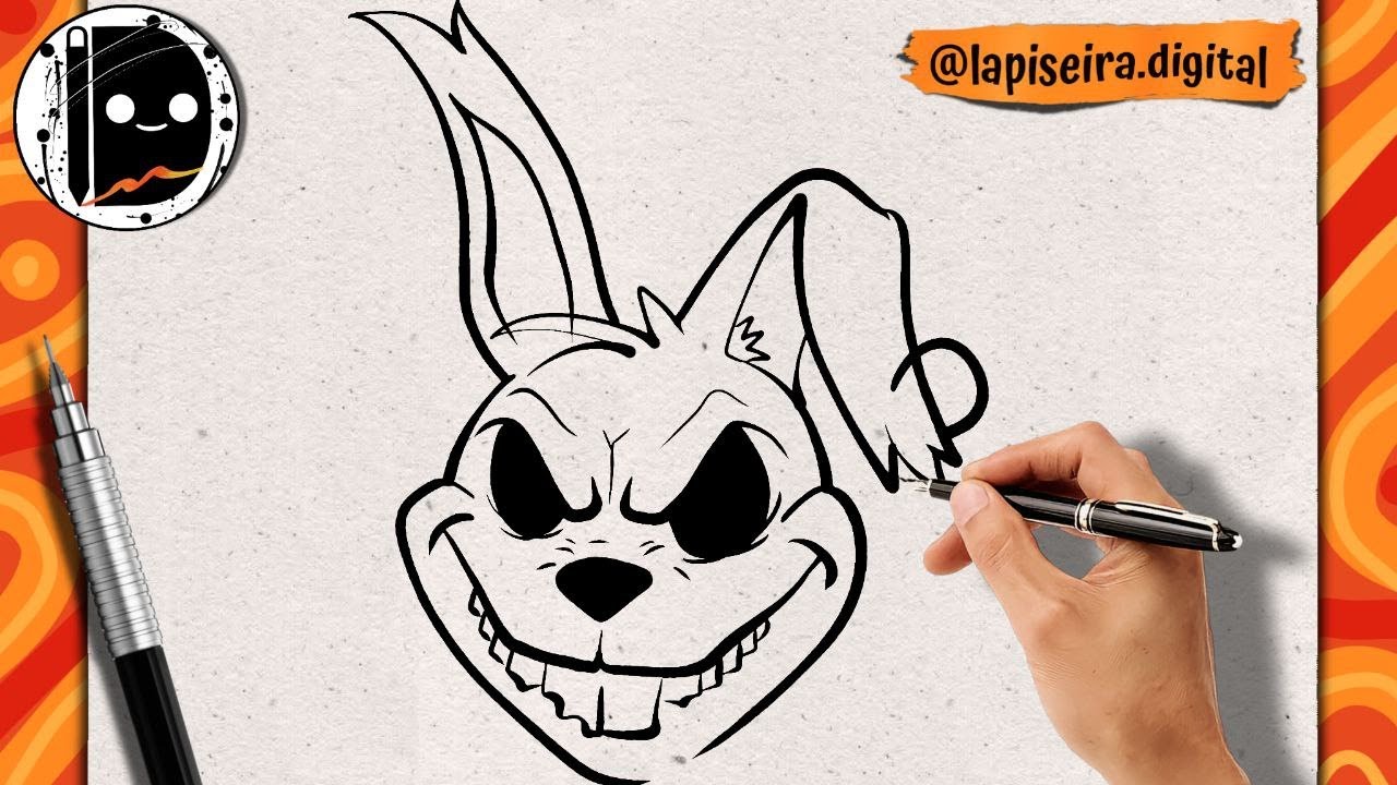 How to draw jack the rabbit step by step - YouTube
