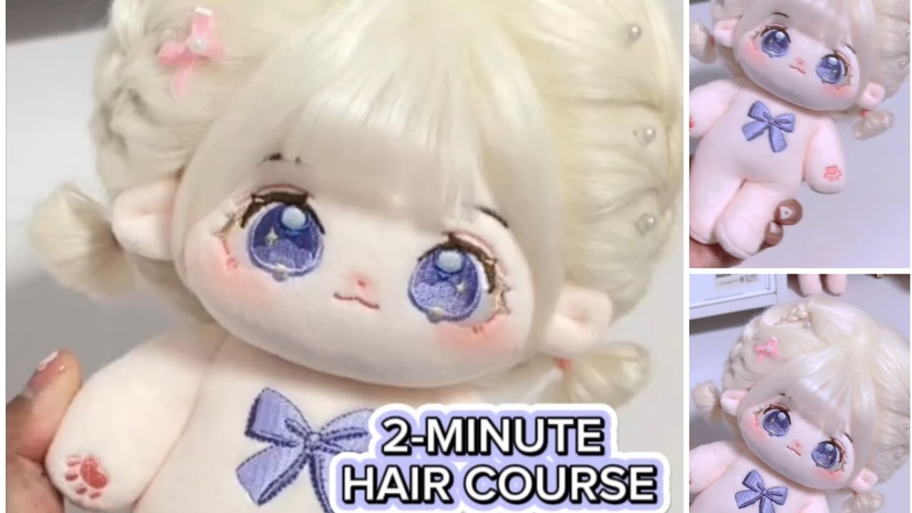 Uni Plush Doll 2-minute hair course: Learn a sweet braiding hairstyle ...
