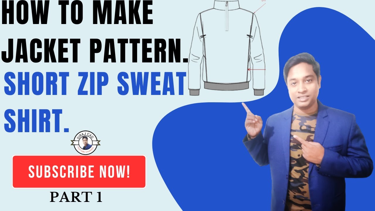 how to make short zip sweat shirt | sewing tutorial | সঠিক নিয়মে ...