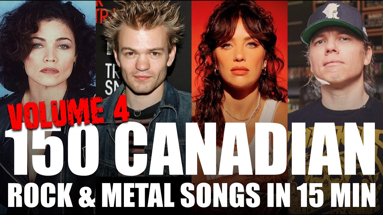 Volume 4: 150 Canadian Rock & Metal Songs in 15 Minutes! - YouTube