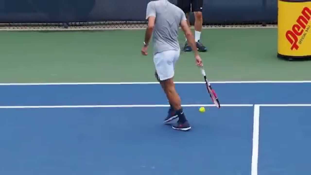 Roger Federer Practice Western & Southern Cincinnati Open 2015 - YouTube