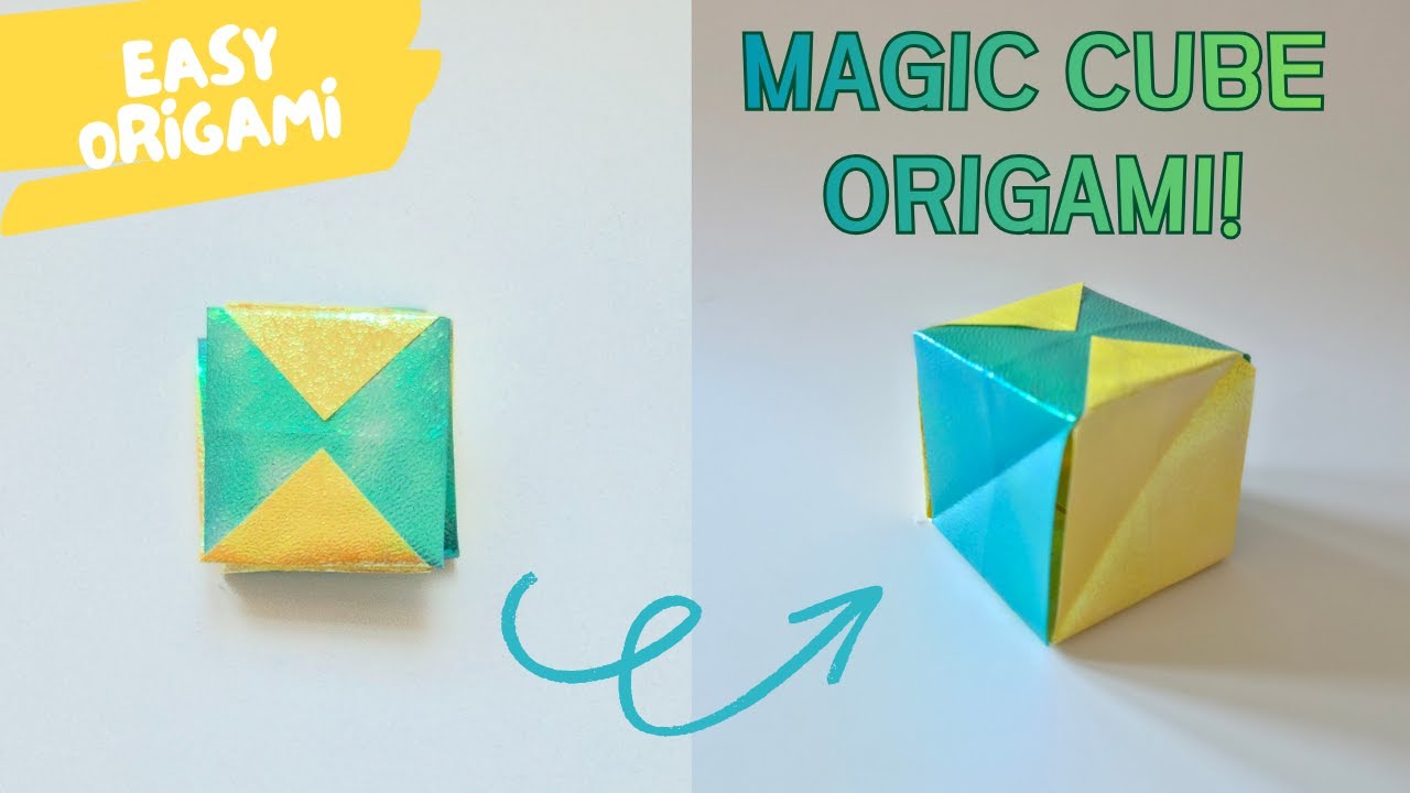 Easy Magic Cube Origami for Kids | Fun Transforming Paper Toy DIY - YouTube
