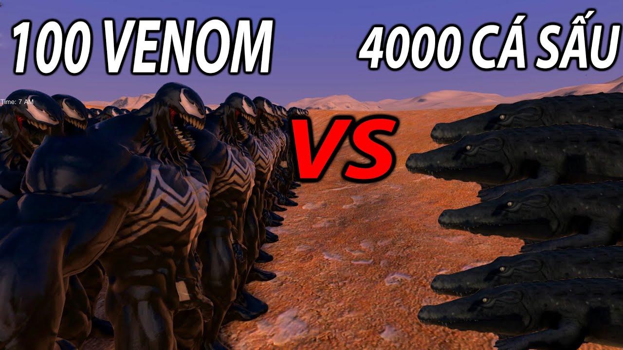 100 NGƯỜI NHỆN ĐEN VS 4000 CÁ SẤU | GNDTT - YouTube