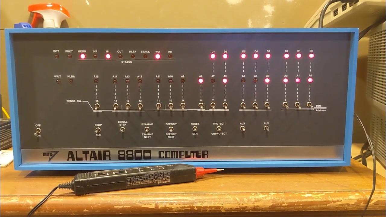 Altair 8800C build: Running Kill The Bit - YouTube