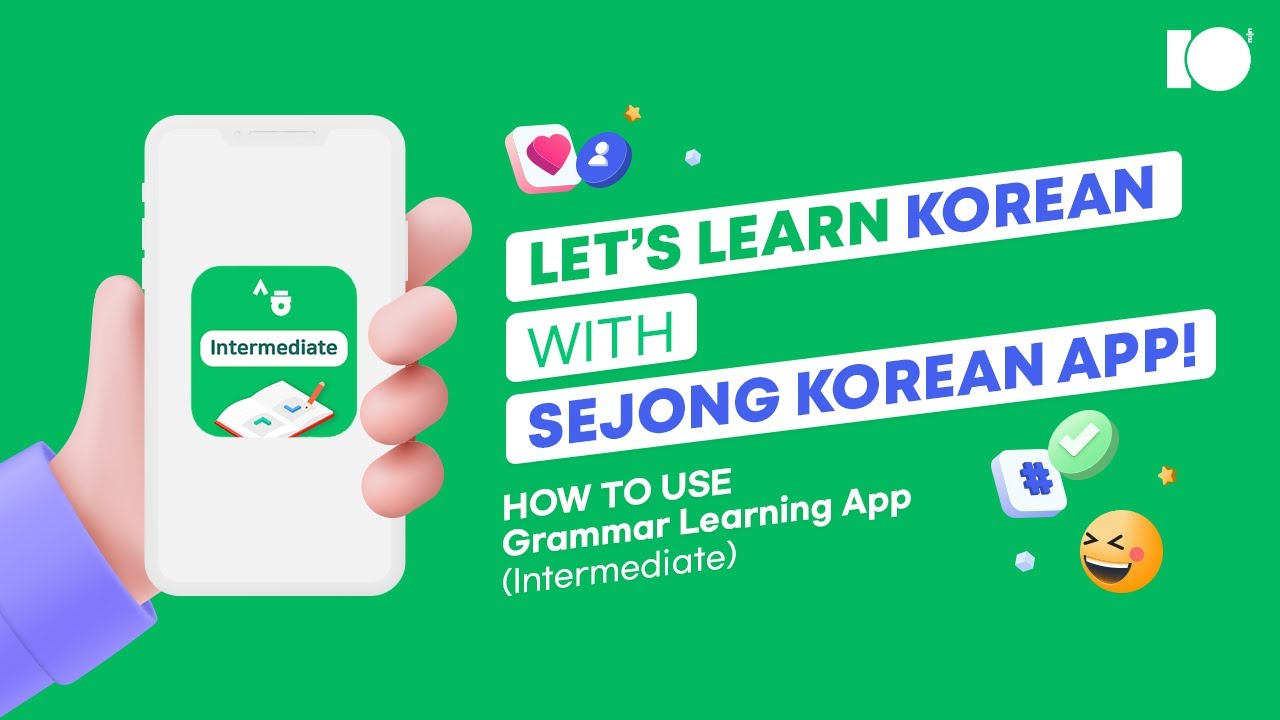 Learn Korean Grammar for Intermediate│Sejong Korean App - YouTube