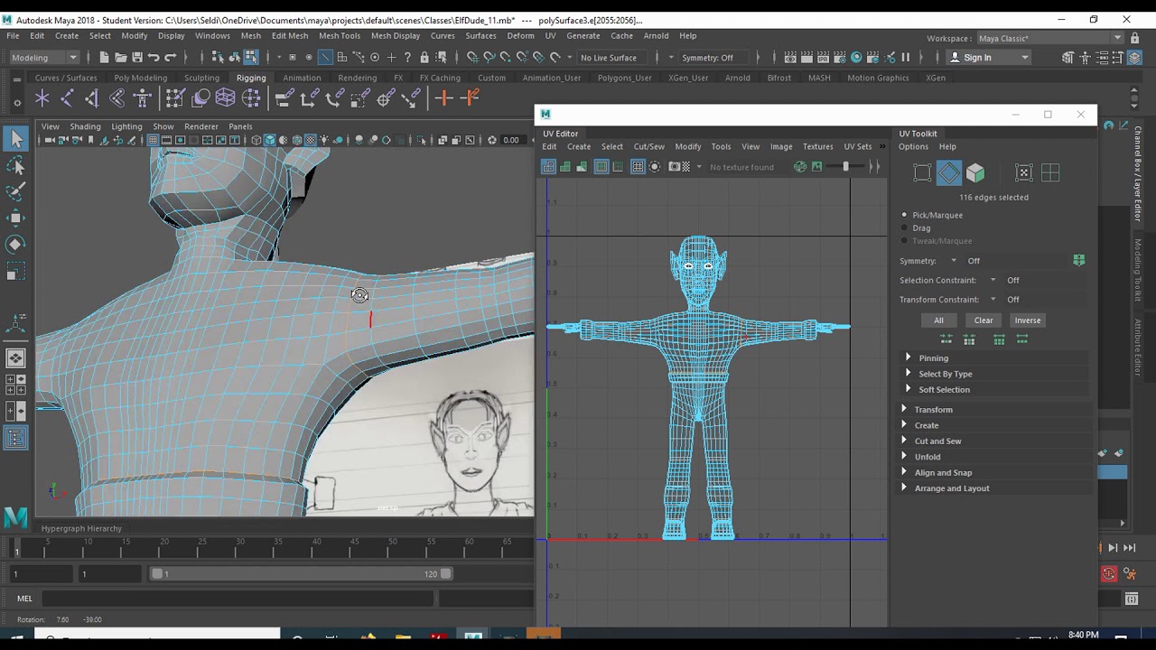 Character Modeling -- Elf Dude (Part 16) -- UVs Torso - YouTube