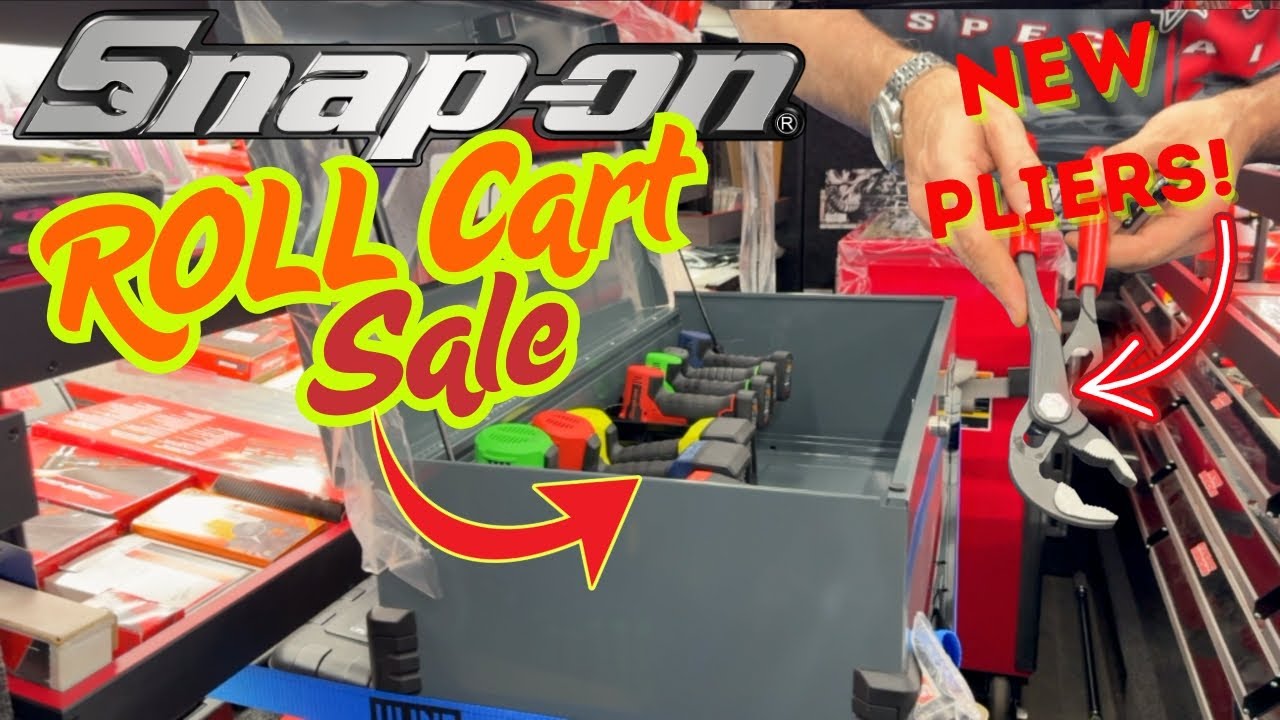 Snap On Roll Cart Sale Plus New Tools - YouTube