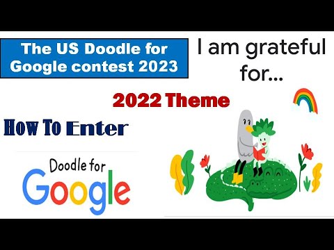 The US Doodle for Google contest 2023 | I am grateful for... | How To ...