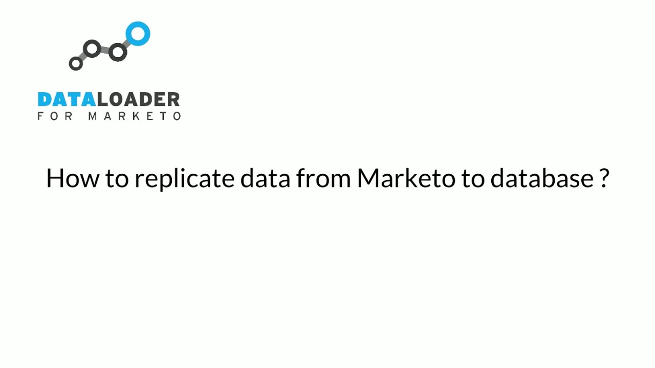How to replicate data from Marketo to database - YouTube