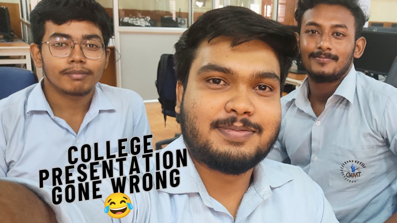 College presentation gone wrong 😂 - YouTube