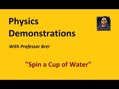 Centripetal Force Demonstration: Keep the Water in the Cup - YouTube