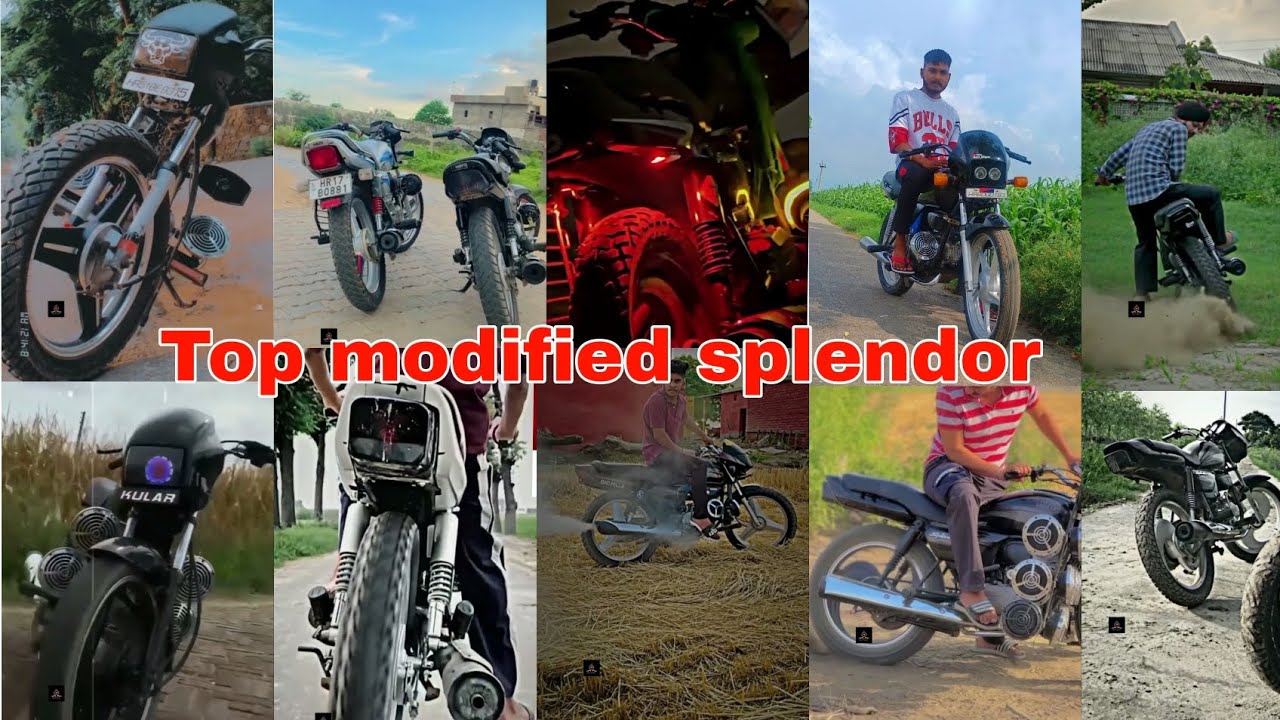 Splendor Bast modified Bike desi lovers splendor 👑🥰 modified - YouTube