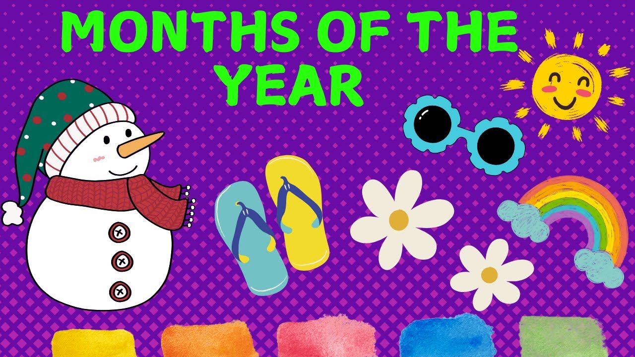 Months of the Year Song| Sing along Nursery rhymes| Children ...