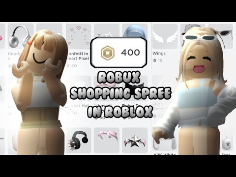 400 ROBUX SHOPPING SPREE IN ROBLOX!!🤩 // GETTING ROBUX FOR THE FIRST ...
