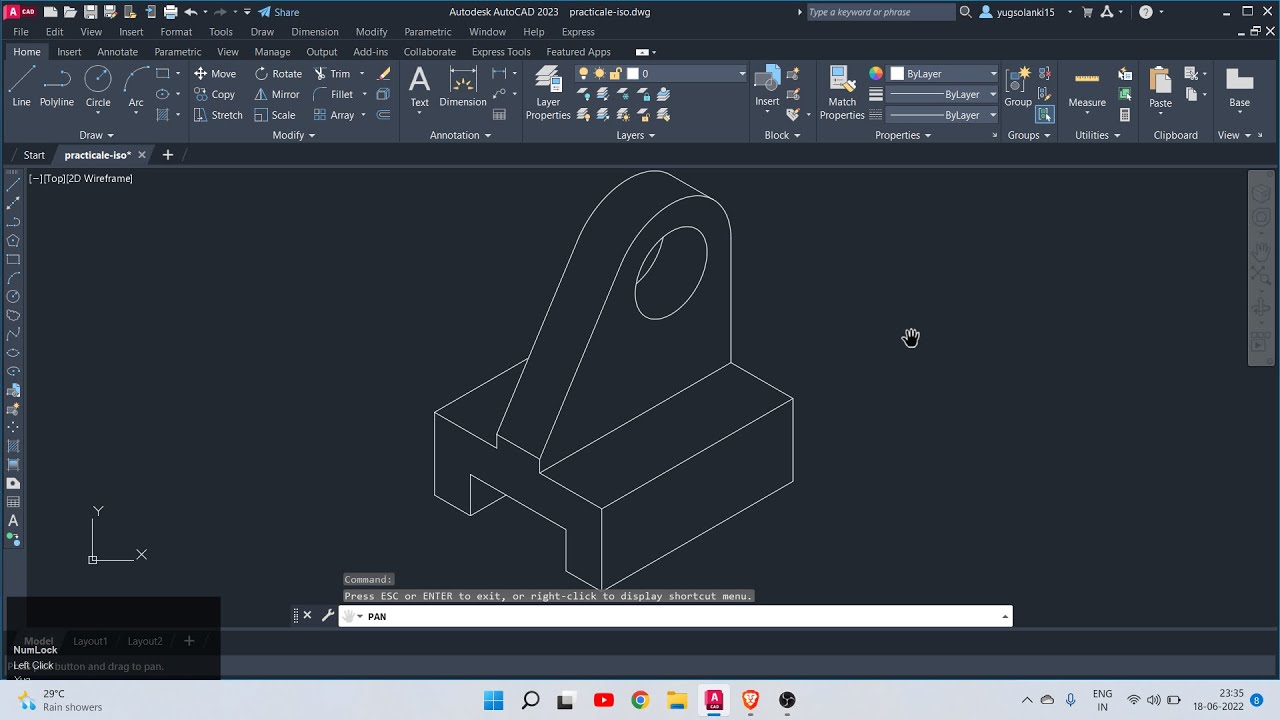 Autocad Practical Exam Iso Q2 - YouTube