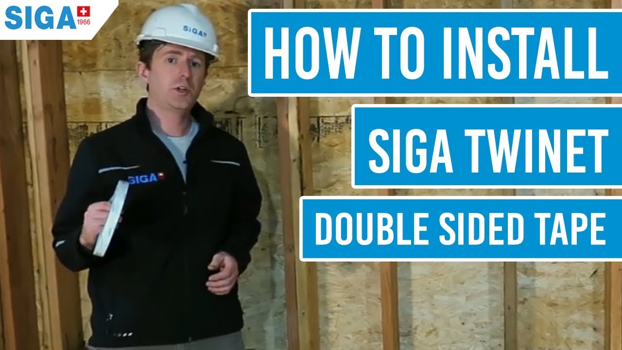How to Install SIGA Twinet, Double Sided Tape - YouTube