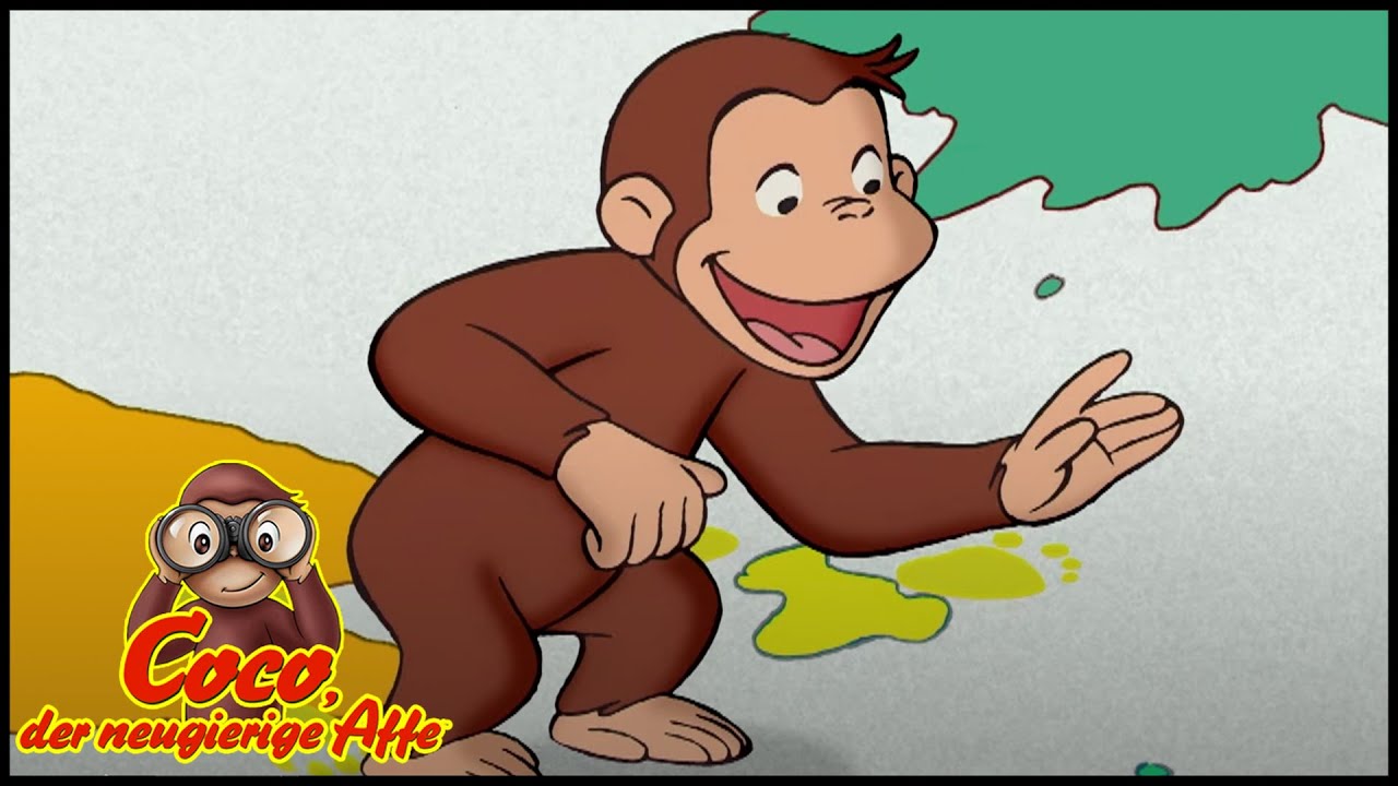 Coco der Neugierige Affe | Coco lernt zu malen! | Cartoons für Kinder ...