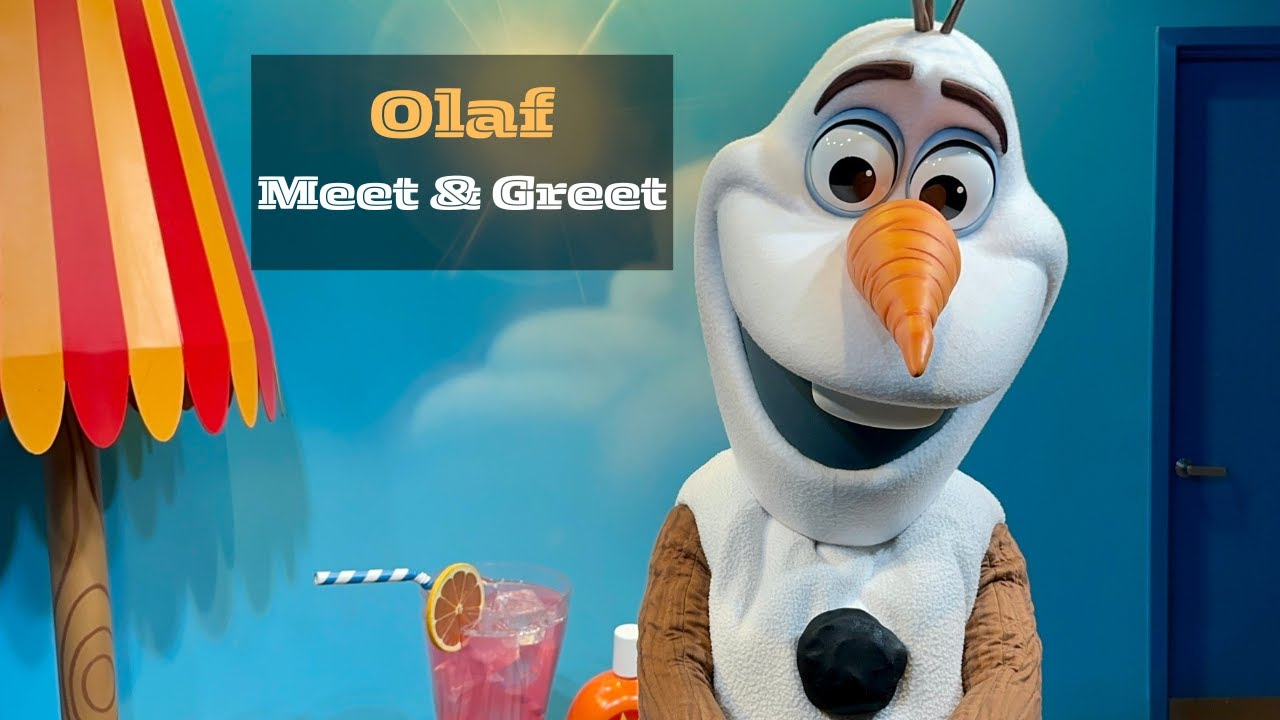 Olaf Meet and Greet, Hollywood Studios. - YouTube