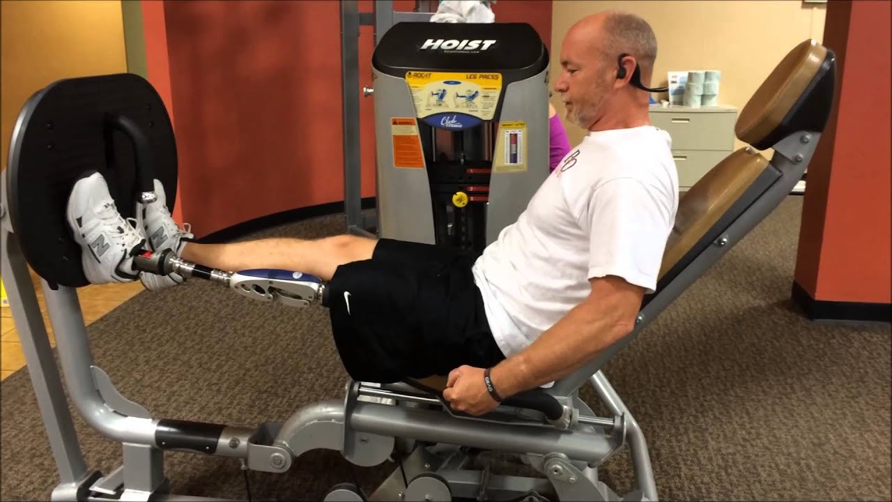One leg Amputee Exercise L A K A - YouTube