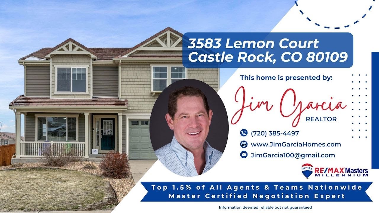 #HomeForSale - 3583 Lemon Court, Castle Rock, CO by Jim Garcia of RE ...