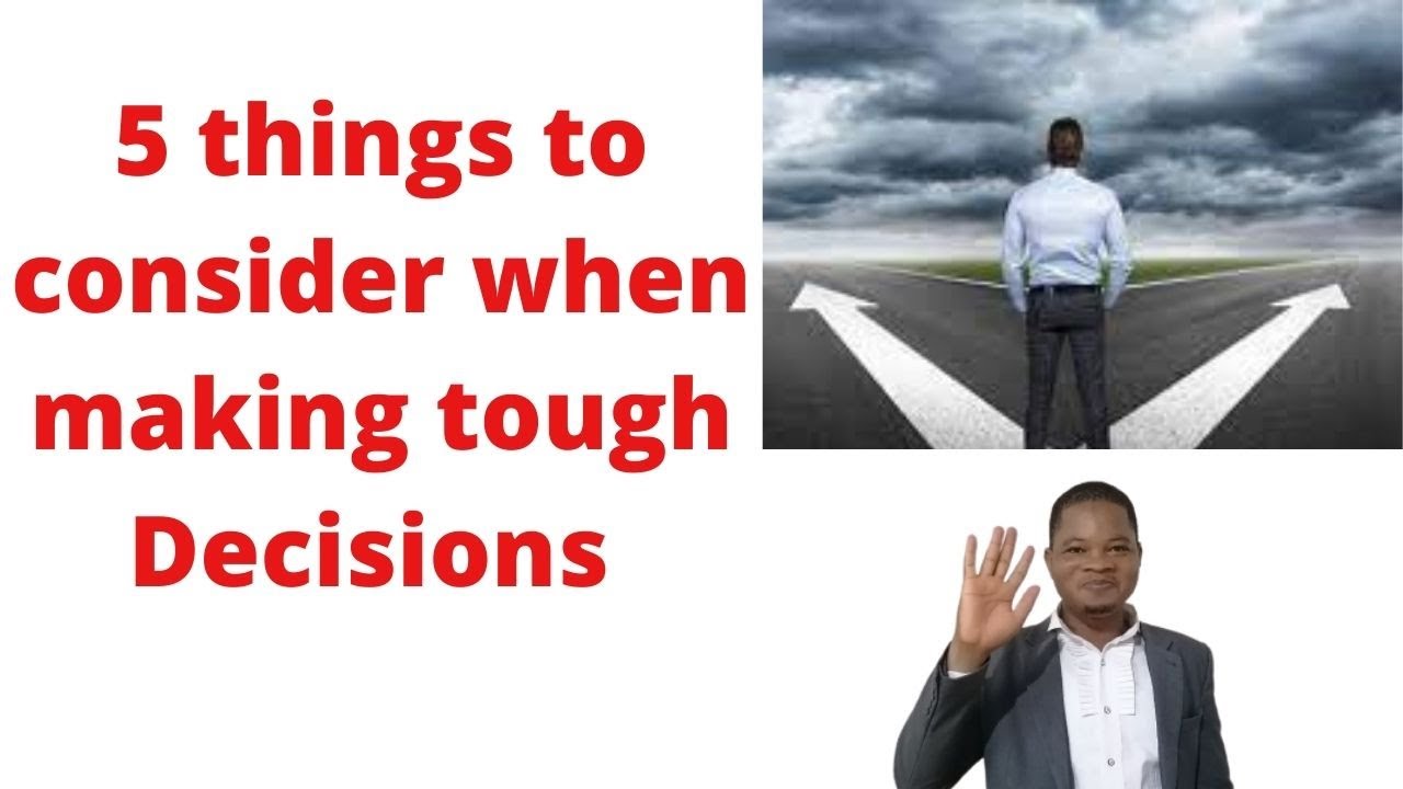 How to make hard decisions - YouTube