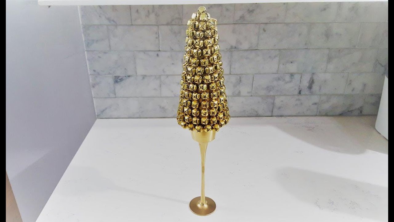 Dollar Tree Bells Minature Christmas Trees - YouTube