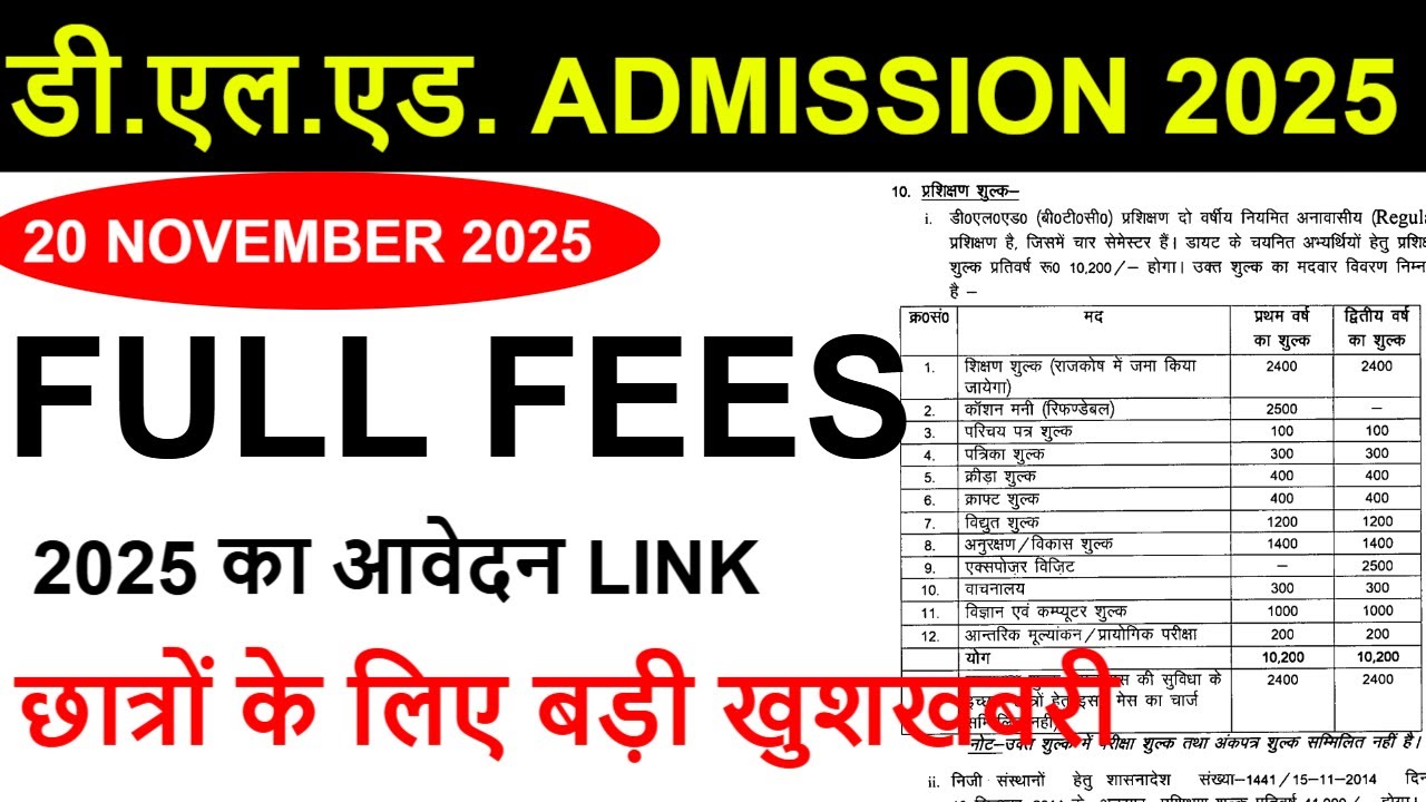 up deled online form Admission / up btc 2025 Form, Eligibility Criteria ...