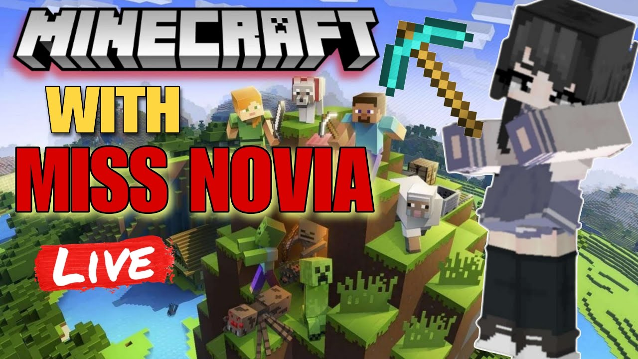 Minecraft Day-29 Live With Miss Novia!! @flustooofficial - YouTube