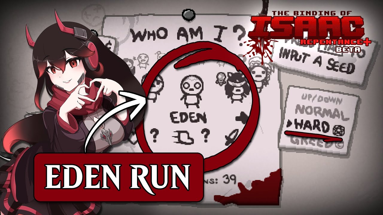 Eden Run in the Binding of Isaac! - YouTube