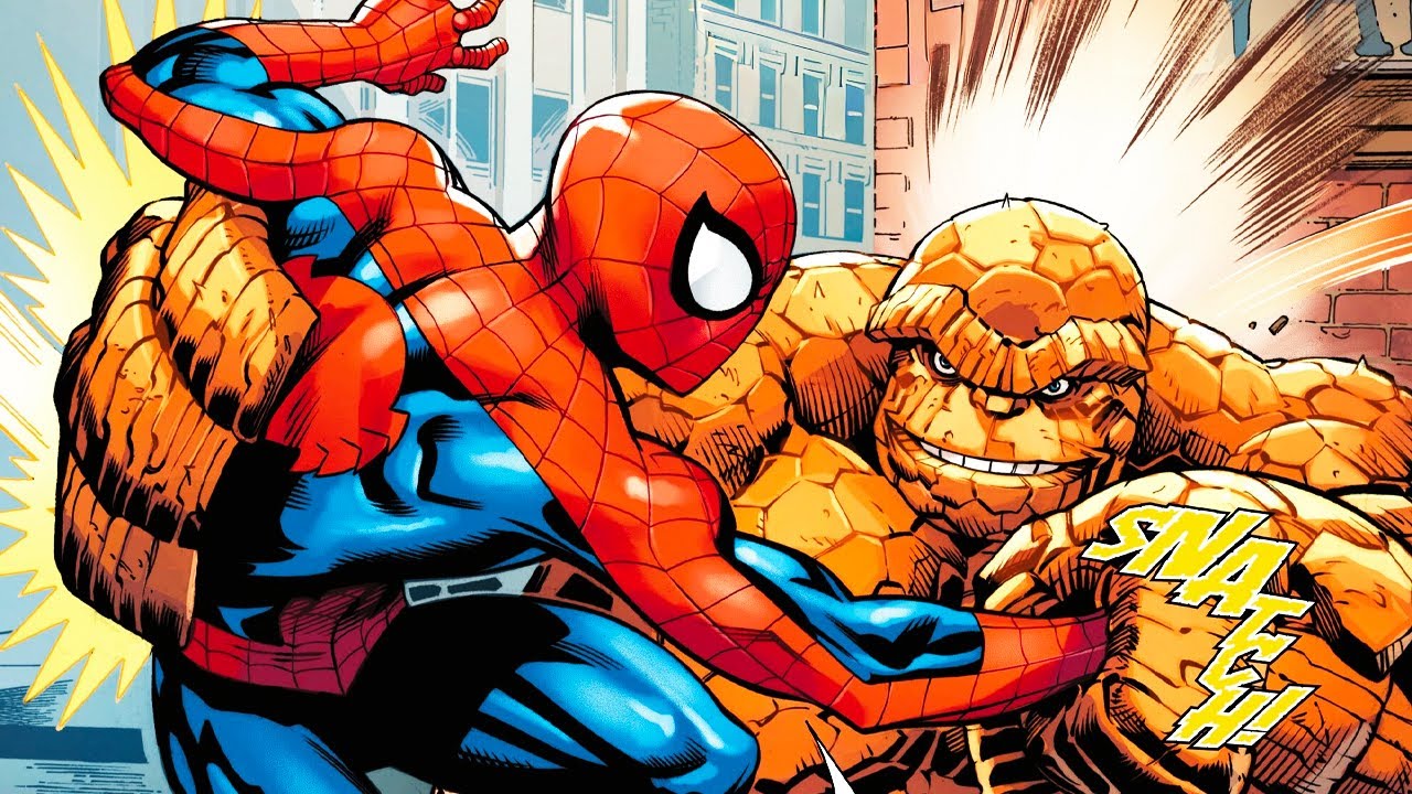 The Thing Fights the Entire Marvel Universe - YouTube