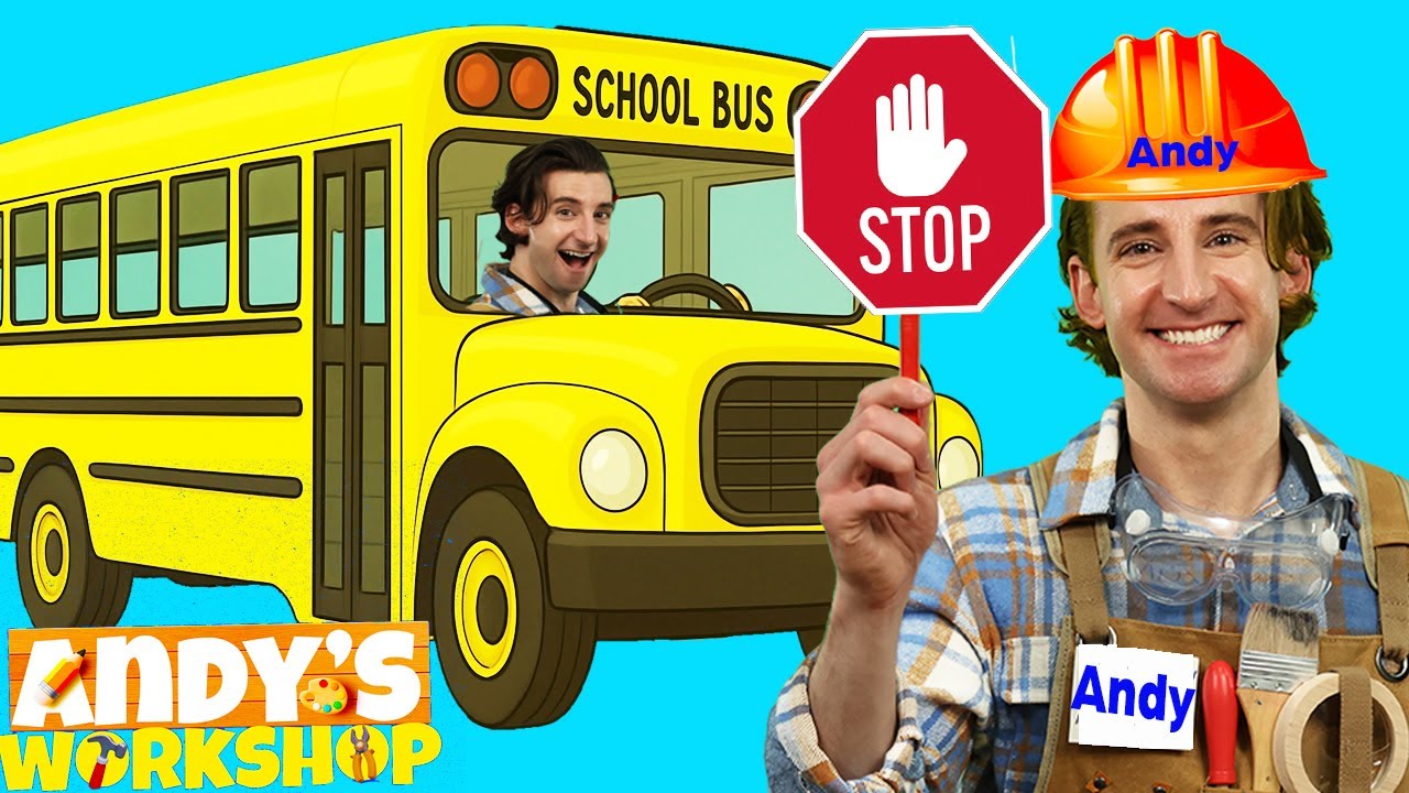 Wheels on the Bus + Fix It Fun with Andy’s Workshop 🚌🎵 Nursery Rhymes & Kids Songs for Toddlers ...